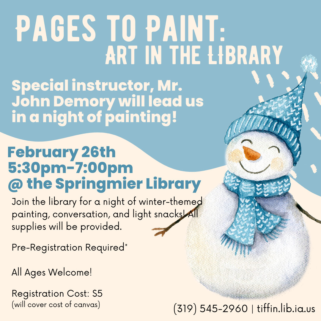 Pages to Paint - Instructor Led Painting Class :: Springmier Community ...